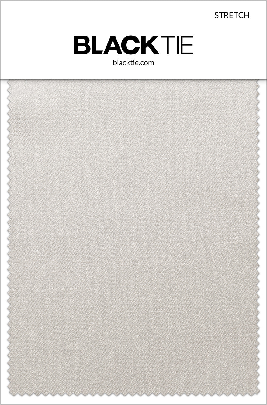 Ivory Stretch Fabric Swatch – BlackTie.com