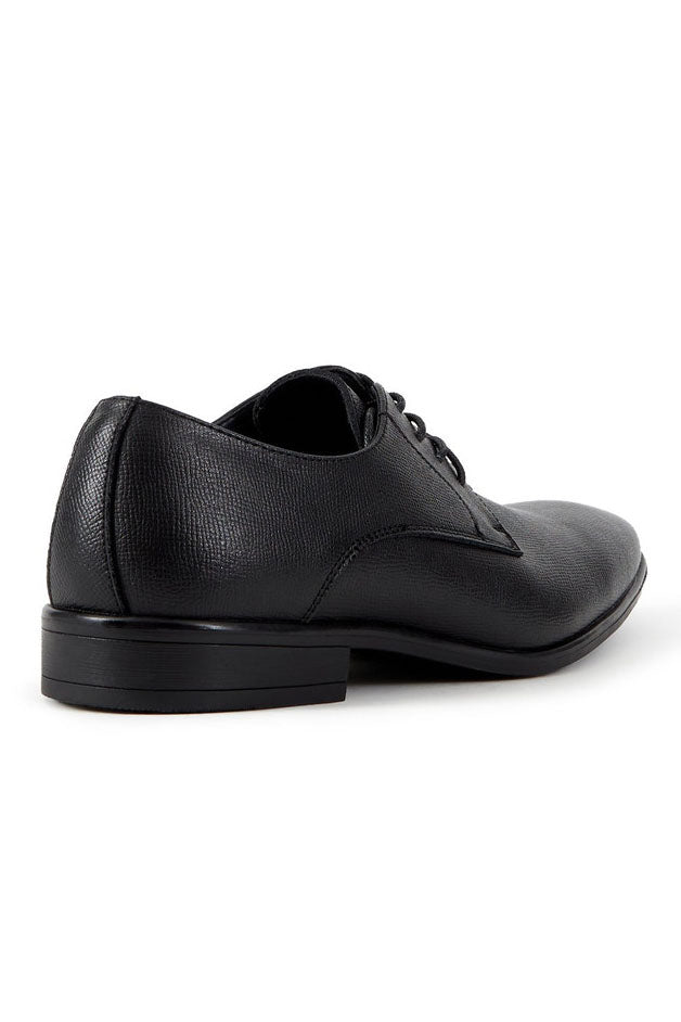 "Allure Oxford" Black Leather Tuxedo Shoes – BlackTie.com
