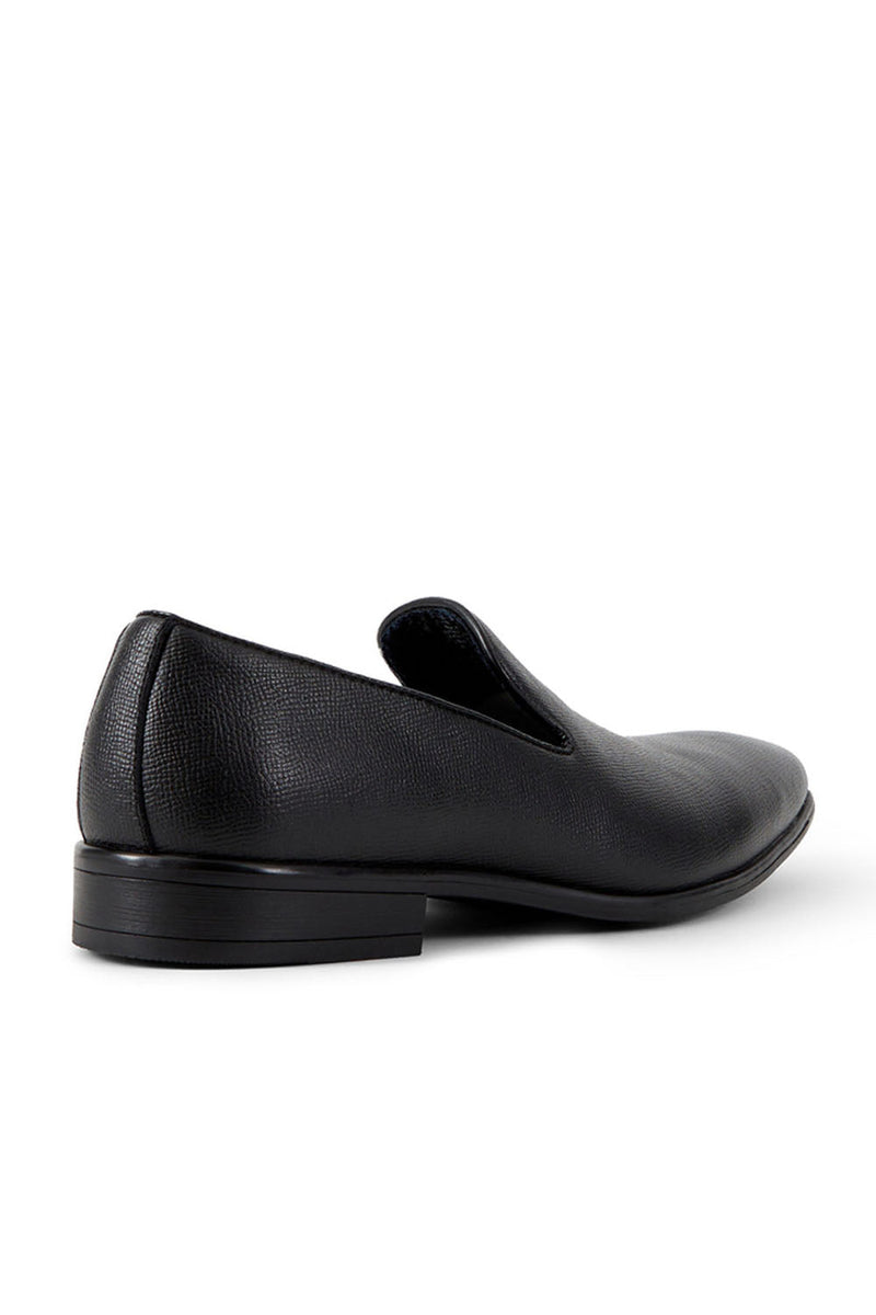 "Allure Slip On" Black Leather Tuxedo Shoes – BlackTie.com