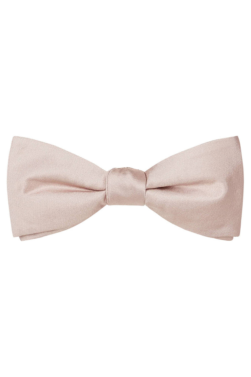 Champagne Solid Satin Silk Bow Tie – BlackTie.com