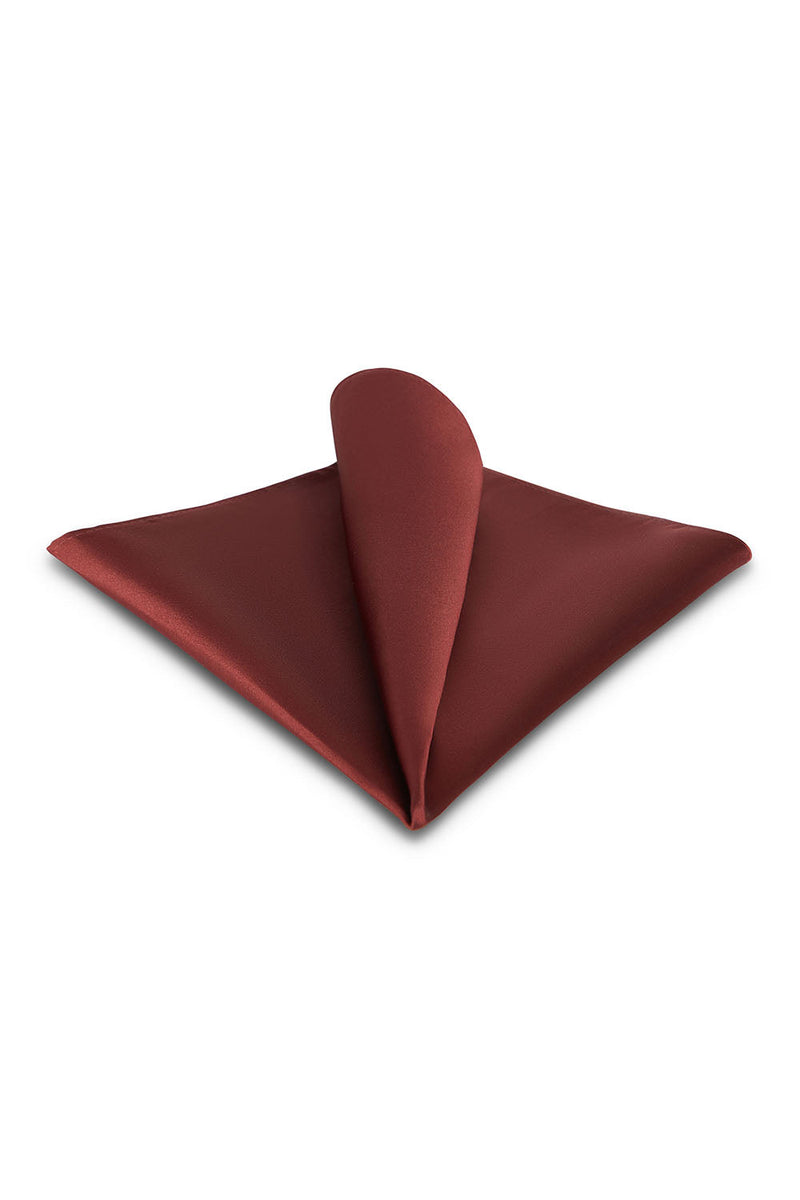 Rust Solid Satin Silk Pocket Square – BlackTie.com