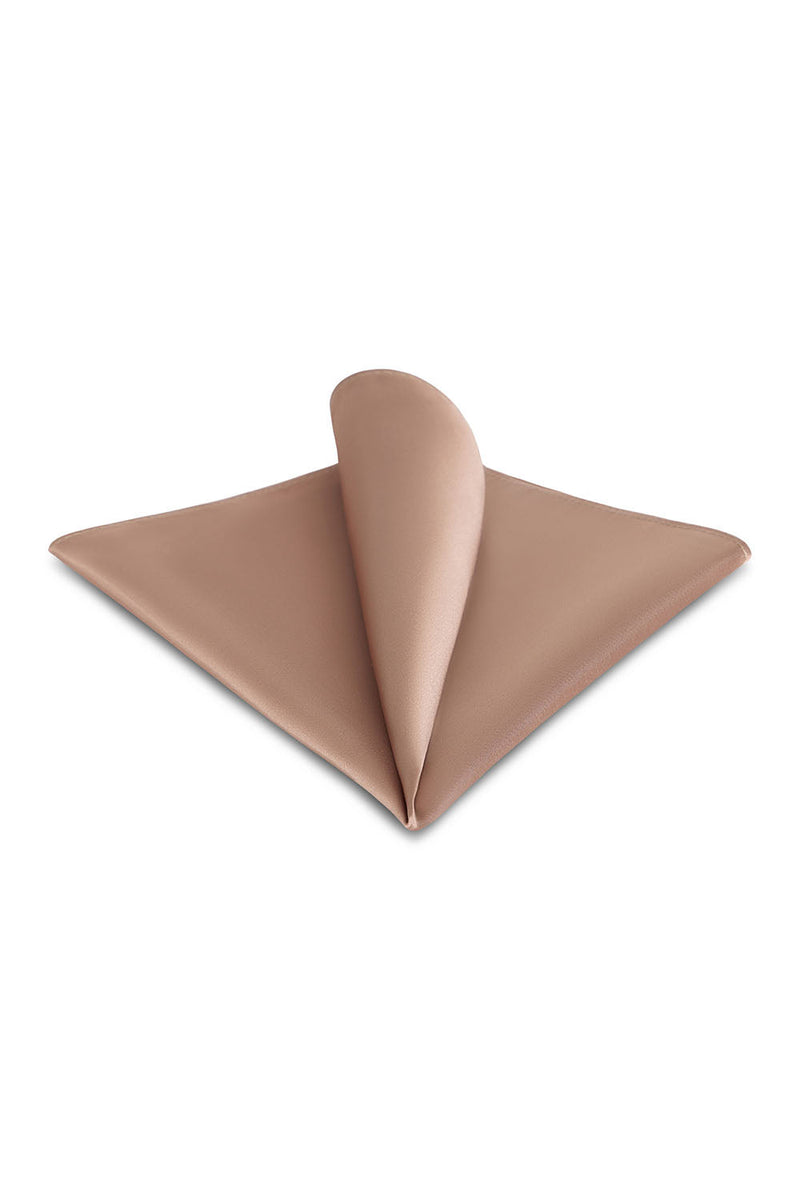 Tan Solid Satin Silk Pocket Square – BlackTie.com