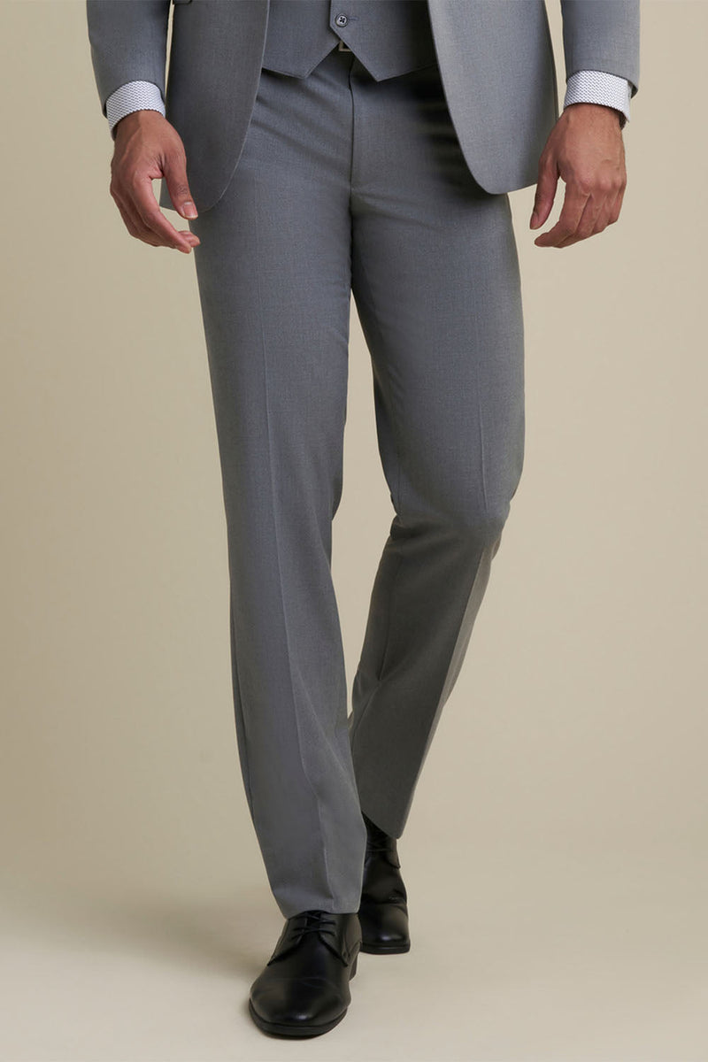 "Mayfair" Medium Grey Luxury Stretch Blend Suit Pants – BlackTie.com