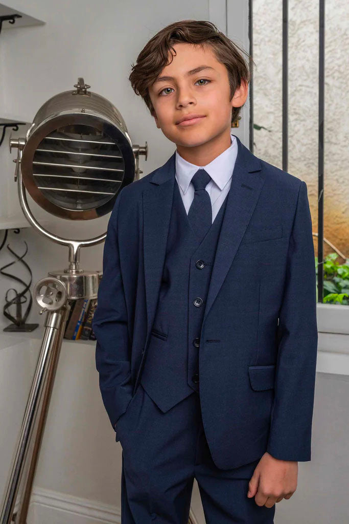 "Luxor" Kids Egyptian Blue Suit 5-Piece Set – BlackTie.com