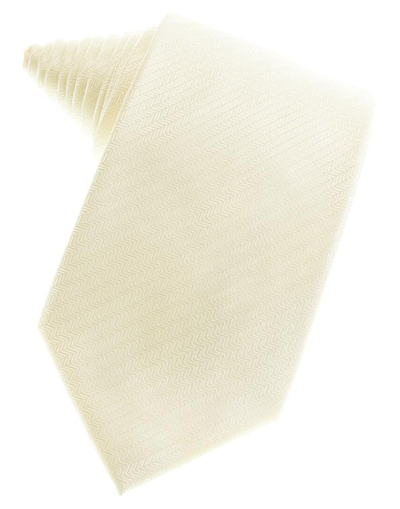 Ivory Herringbone Necktie – BlackTie.com