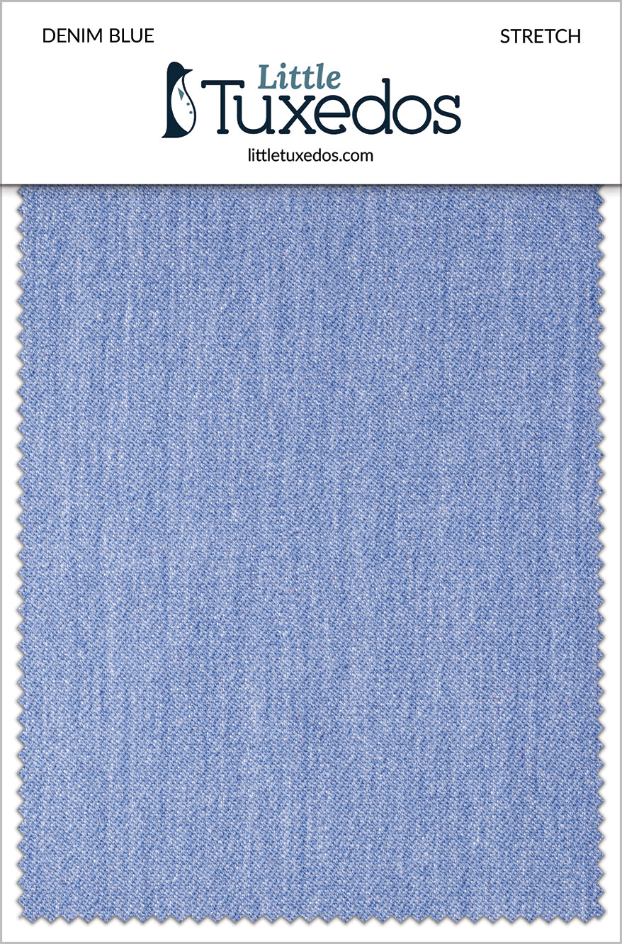 Denim Blue Stretch Fabric Swatch – BlackTie.com