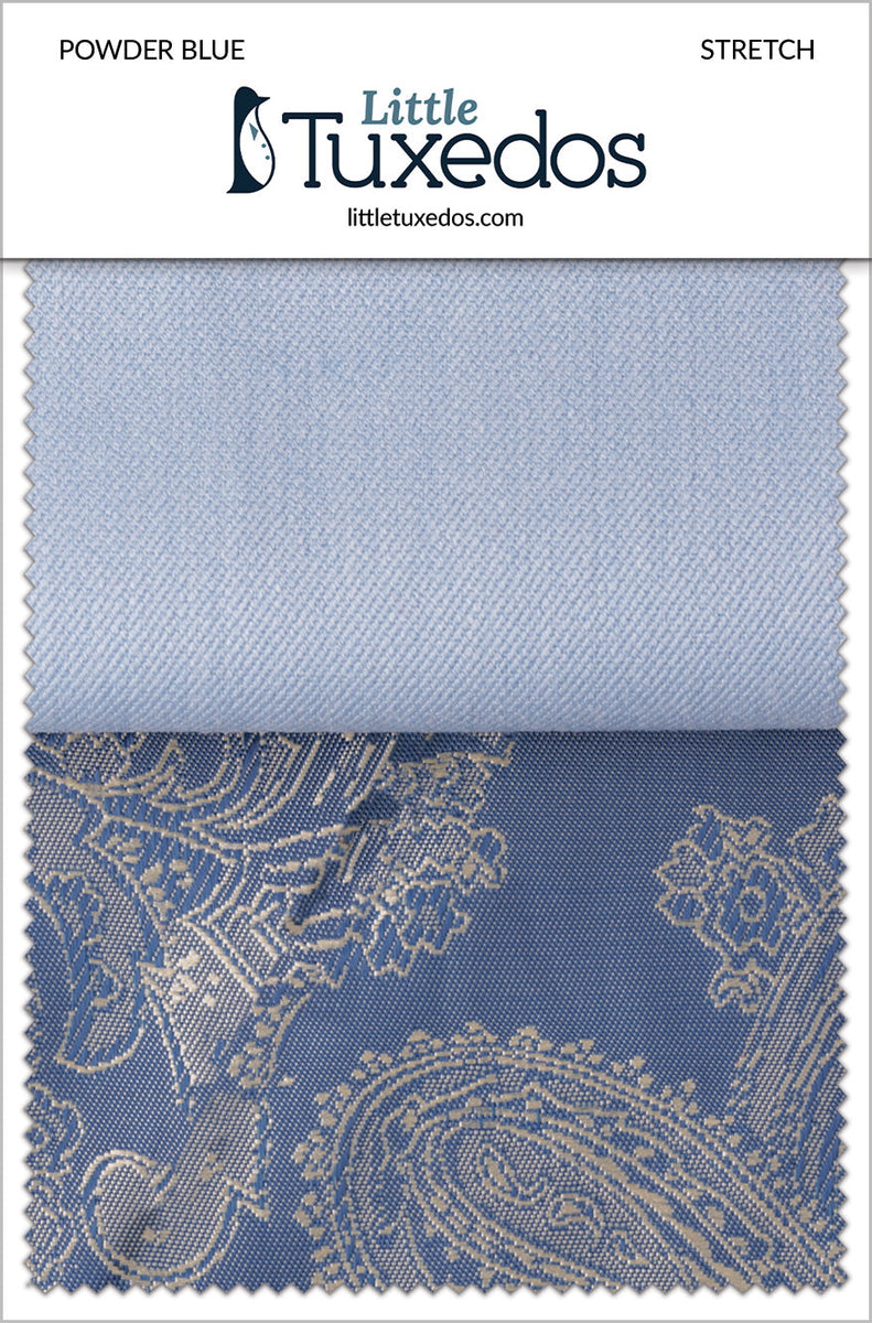 Powder Blue Stretch Fabric Swatch – BlackTie.com