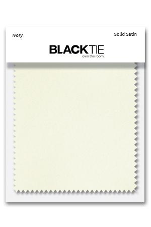 Ivory Luxury Satin Fabric Swatch – BlackTie.com