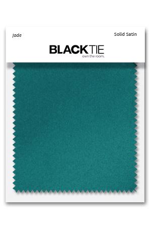 Jade Luxury Satin Fabric Swatch – BlackTie.com