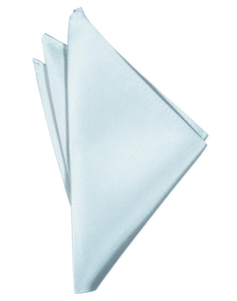Light Blue Luxury Satin Pocket Square – BlackTie.com