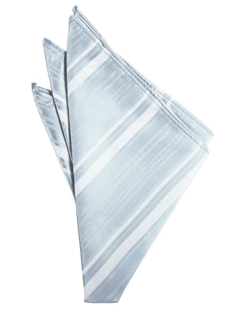 Light Blue Striped Satin Pocket Square – BlackTie.com